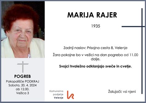 Marija Rajer 20 4 2024 Podkraj