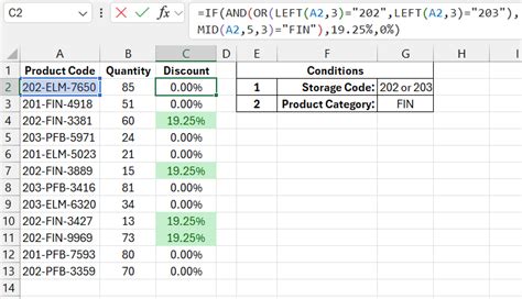 Excel Formula Using And And Or Functions Multiple Conditions