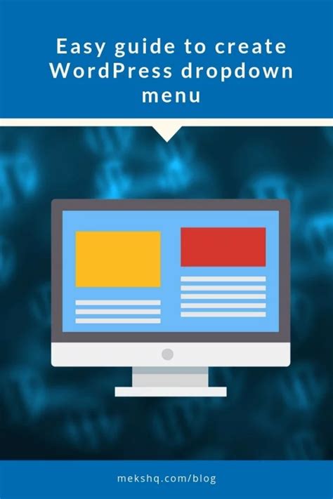 How To Easily Create Wordpress Dropdown Menu Without Coding Meks