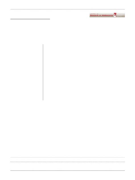 Positioning Adolescence In The Developmental Timeline Pdf