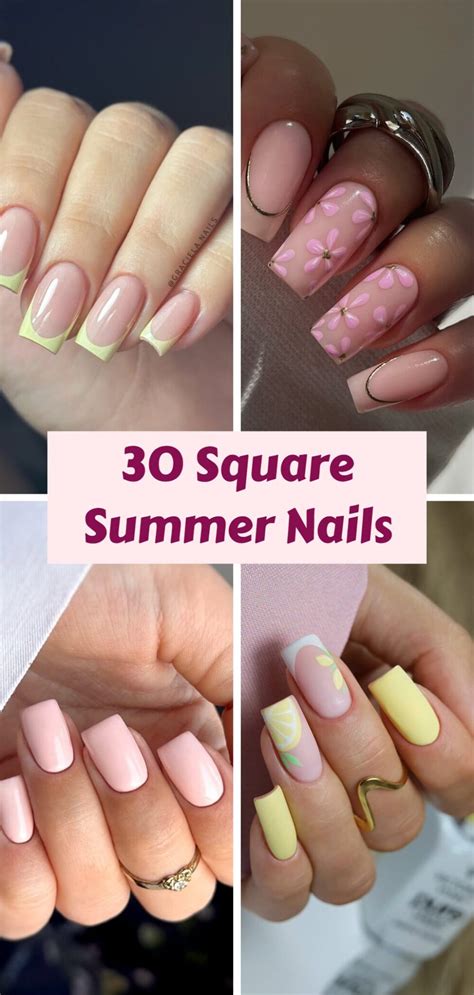 30 Square Summer Nails For A Chic And Fun Seasonal Look The Beauty May