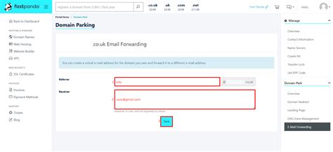 How To Create A Virtual E Mail And How To Set Up E Mail Forwarding Knowledge Hub Fast Panda