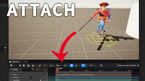 How To Attach An Object In Sequencer Unreal Engine Tutorial Youtube
