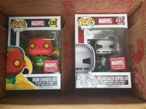 Pop Vinyls Exclusivos De Marvel Collector Corps Avengers Box