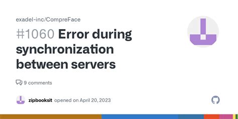 Error During Synchronization Between Servers · Issue 1060 · Exadel Inc