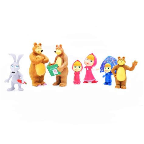 Комплект от 7 фигурки Маша и Мечока Emagbg