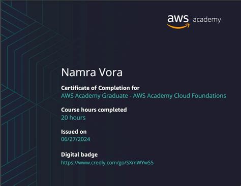 Namra Vora On Linkedin Aws Cloudcomputing Cloudfoundation