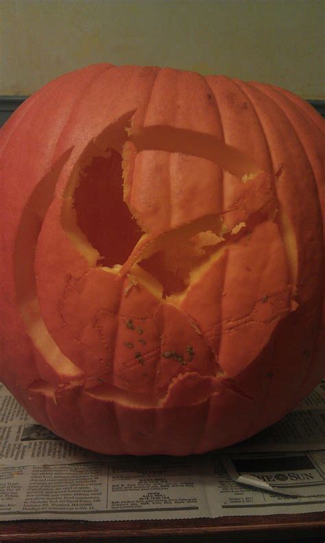 Mockingjay Pumpkin Stencil