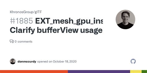 ext mesh gpu instancing clarify bufferview usage · issue 1885 · khronosgroup gltf · github