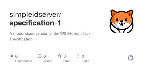 GitHub Simpleidserver Specification 1 A Modernized Version Of The WS