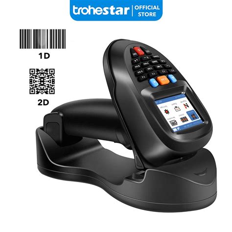 jual trohestar barcode scanner wireless and wired 1d handheld pda