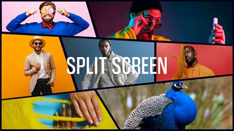 Stylish Split Screen Intro Opener Multiscreen Slideshow Photo Gallery Openers Ft Clean