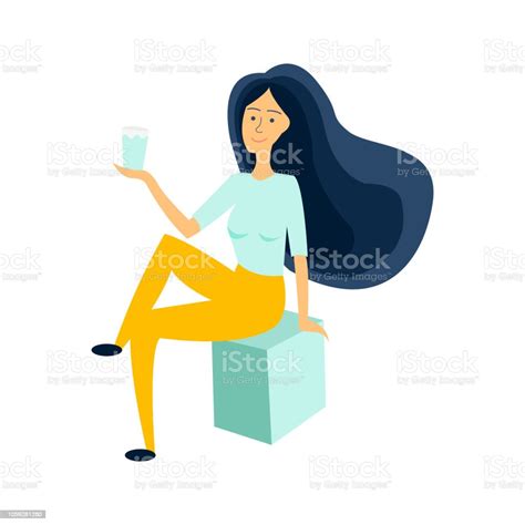 여자 음료 빨 대 통해 물 리조트 휴식 물으로 아름 다운 동적 소녀입니다 젊은 여자 식 수입니다 여자 식 수입니다 평면