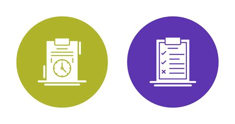 Time Management And Checklist Icon Vector Art At Vecteezy