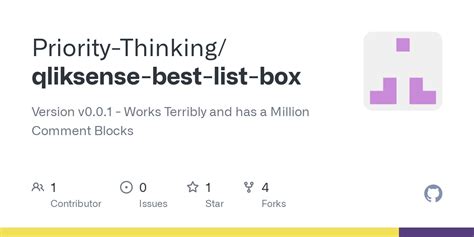 Github Priority Thinkingqliksense Best List Box Version V001