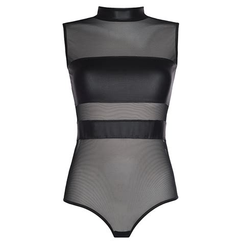 Sky Sleeveless Mesh Bodysuit