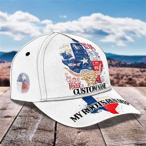 3d Classic Cap Texas7 Personalized Name Cap Namashops