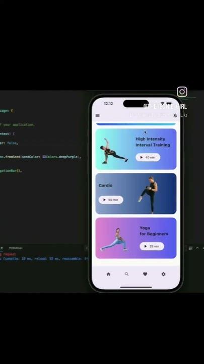 Fitness App Ui In Flutter Flutter Appdevelopment Coding Dart