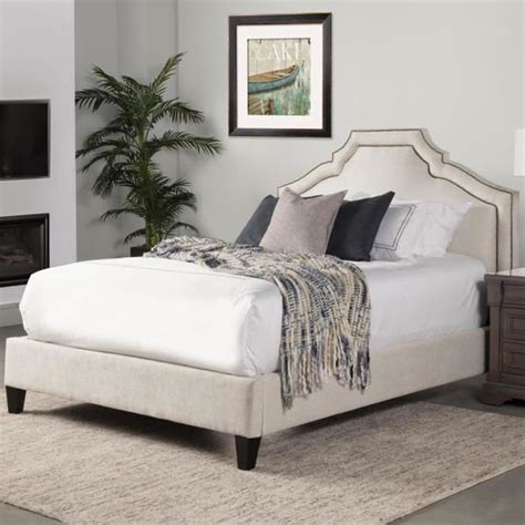 Bedroom Casey Upholstered Lace Bed Babettes Furniture Store