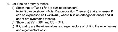 4 Let F Be An Arbitrary Tensor A Show That Fft And