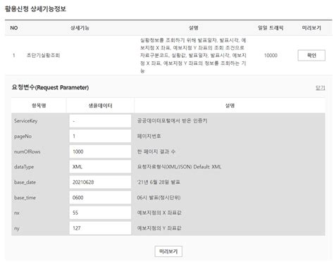 공공데이터포털 기상청 날씨 api 활용 feat javascript — 부리킹의 개발 노트