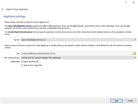 Export Virtual Machine To Ova File In Oracle Vm Virtualbox