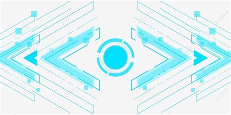 Tech Geometry Vector Hd Images Tech Geometry Blue Technology Geometric PNG Image For Free