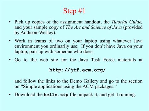 Ppt Sigcse Workshop Using The Acm Java Libraries Powerpoint Presentation Id5238277