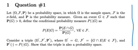 Solved Question Let F P Be A Probability Space Chegg Com