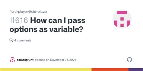 how can i pass options as variable · issue 616 · fluid player fluid