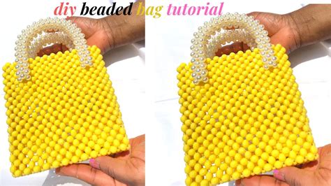 Beaded Bag Tutorial Diy Tote Bag How To Make A Box Bead Bag Beaded Bag Tutorial For A