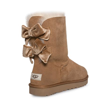 Ugg Bailey Bow Ii Velvet Ribbon Chestnut Boots Mycozyboots