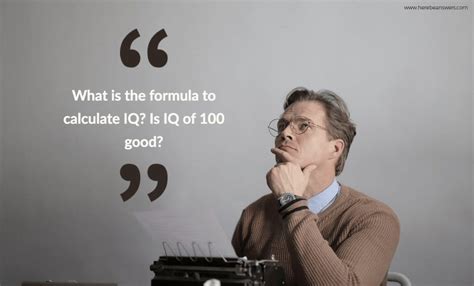 What Is The Formula To Calculate Iq Is Iq Of 100 Good