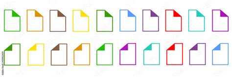 Symbol Set File Formats Set Of Document File Formats Icons File Extensions Diverse Icons Set