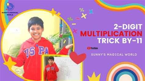 Multiplication Easy Trick Ii Multiply 2 Digit Numbers By 11 Youtube