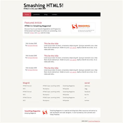Coding An Html 5 Layout From Scratch — Smashing Magazine