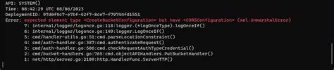 unable to add a cors configuration to minio object storage · issue