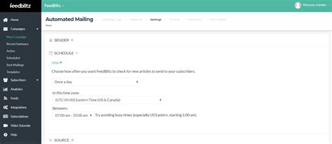 How To Send An Automated Rss Mailing Feedblitz