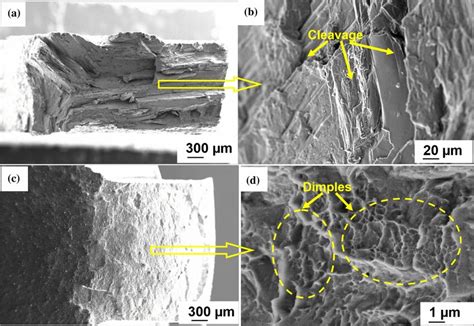 A Fracture Surface Morphology Of Ac Specimen B High Magnification