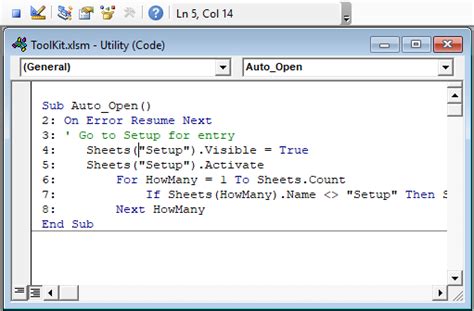 Show Vba Line Numbers Automate Excel