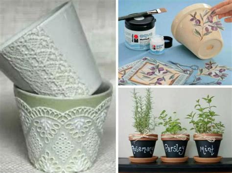 Декорирование пластиковых цветочных горшков 17 идей — Своими руками… Да