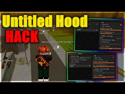 ROBLOX Untitled Hood SCRIPT GUI HACK SILENT AIM AIMBOT SPEED ESP MORE WORKING
