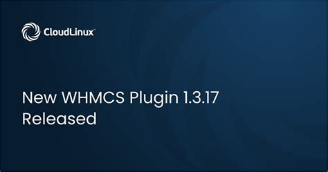 New Whmcs Plugin 1317 Released