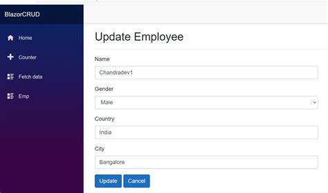 CRUD Operation In Asp Net Core Blazor Chandradev S Blog