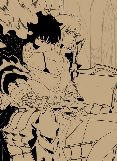 Sung Jin Woo And Cha Hae In Solo Leveling Drawn By Exkillo Danbooru