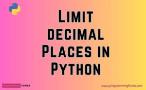 Python Tutorial Programming Funda