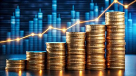 A Graph Of Gold Coins With The Graph Graph Showing The Graph Of