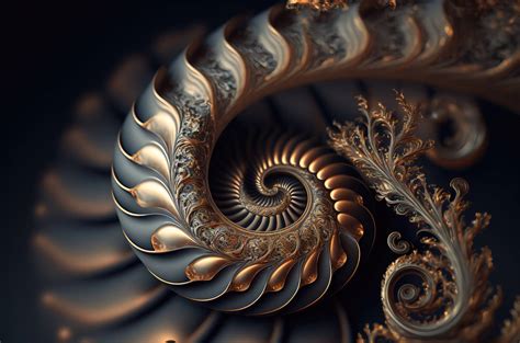 Fractal Fibonacci Spiral By Fractaliciousai On Deviantart