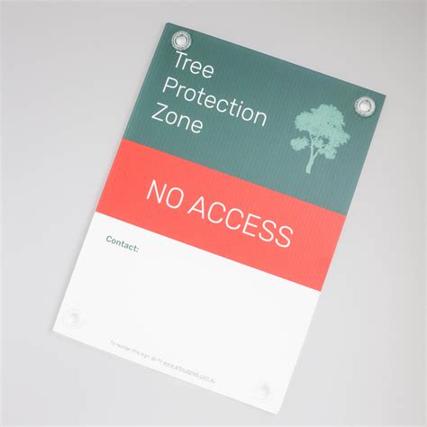 Tree Protection Zone Signage A3 — Arb Supplies