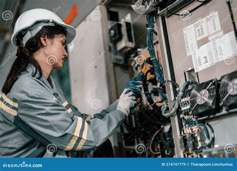 Robotic Technician Control Automation Works Within Accepted Limits By Testing Operating Voltages